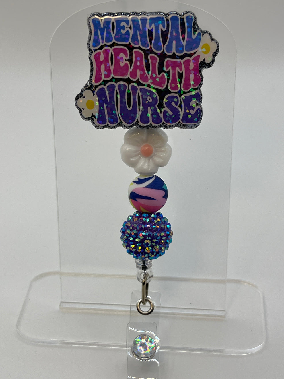 Mental Health-Black Glitter – Sassy Badge